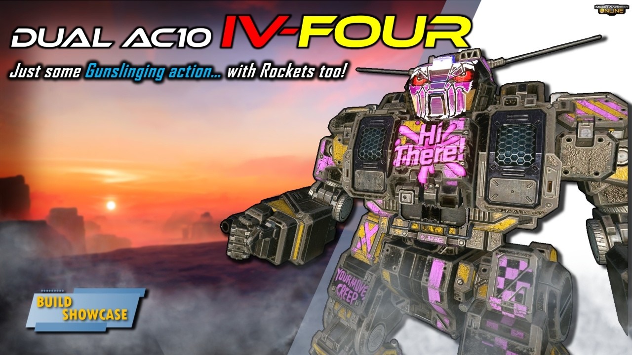 MWO Build & Skills : Gunslinging Dual AC10 IV-FOUR - YouTube