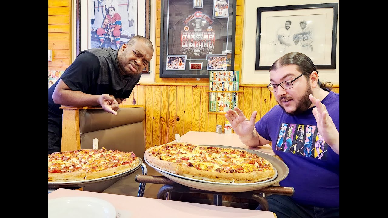 2 Otakus, 2 GIANT PIZZAS: Pizza Spano's MEAT LOVERS CHALLENGE - Otaku ...
