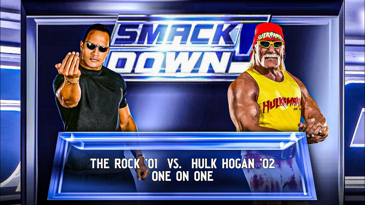 The Rock Vs Hulk Hogan | One On One Match | WWE Smackdown - YouTube