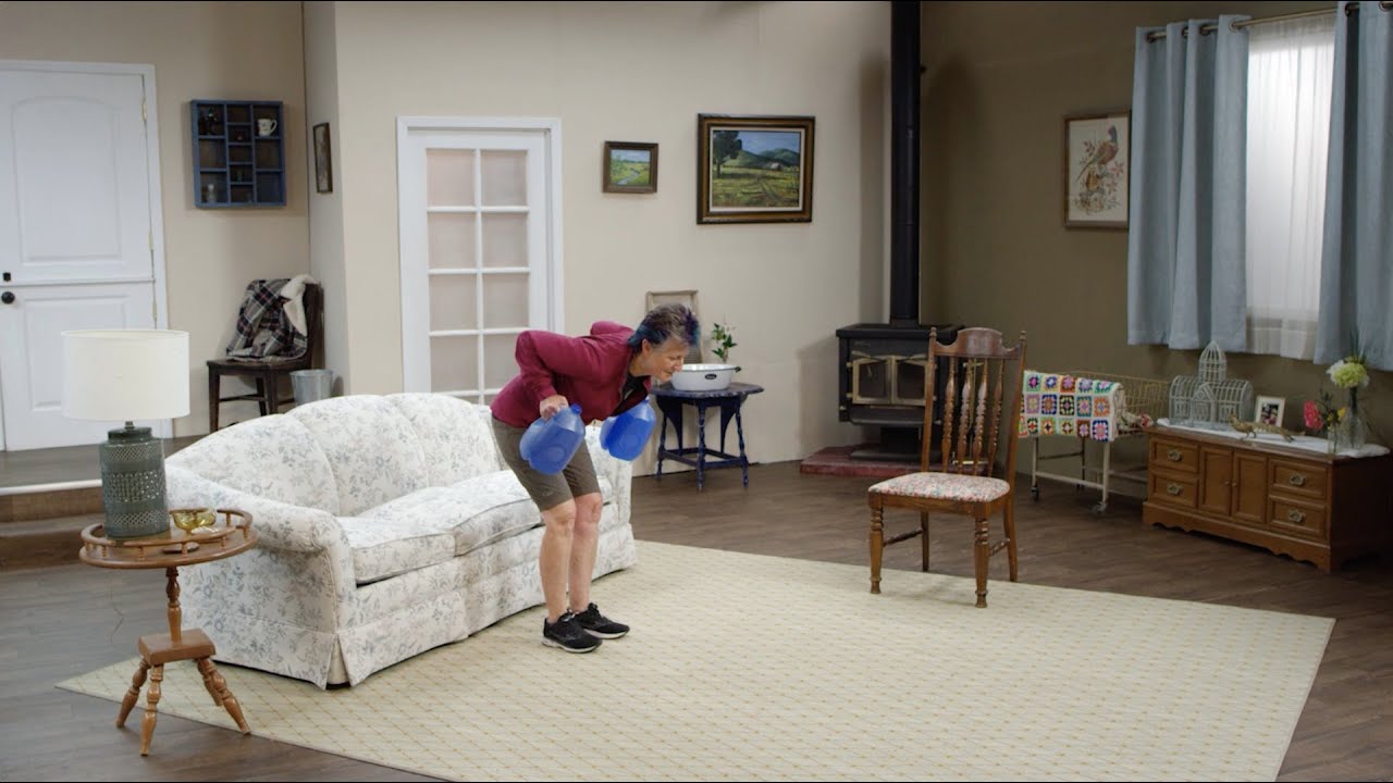 At-Home Workout: Hops, Bent-Over Rows, Planks, Chair Dips - YouTube