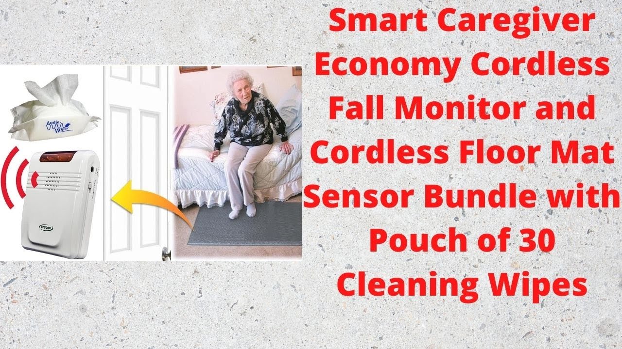 Smart Caregiver Economy Cordless Fall Monitor and Cordless Floor Mat ...