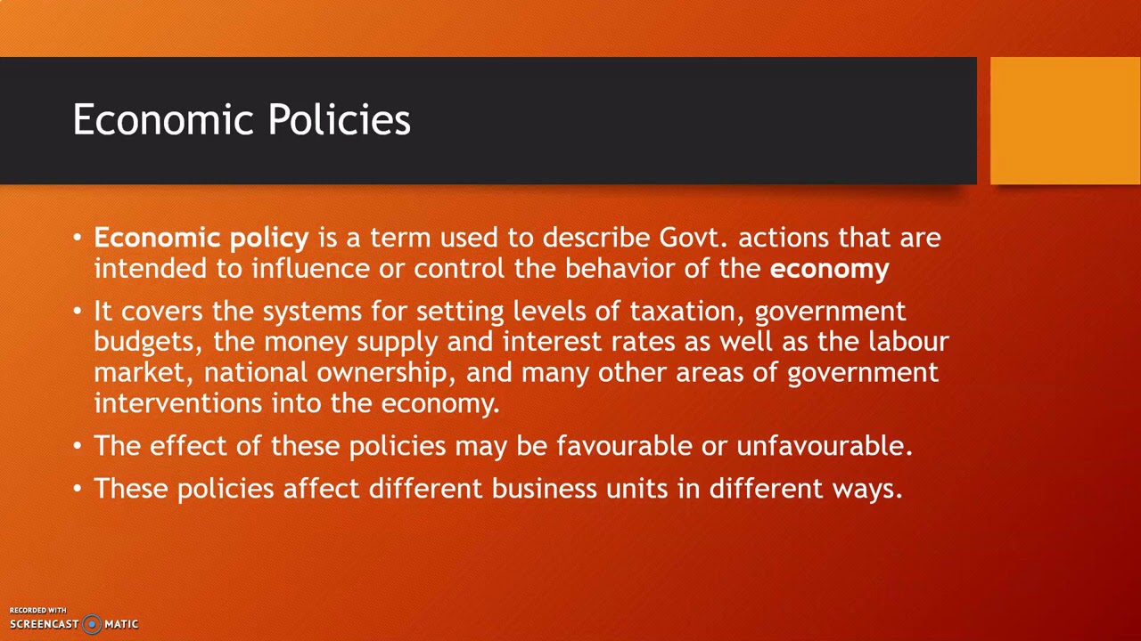 Module 2 Economic Environment - Lecture 1 - YouTube