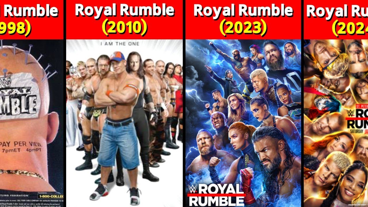 Every WWE Royal Rumble Poster (1988-2024) - YouTube