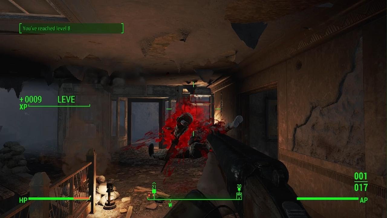 Fallout 4 bro did a split mid air lol - YouTube