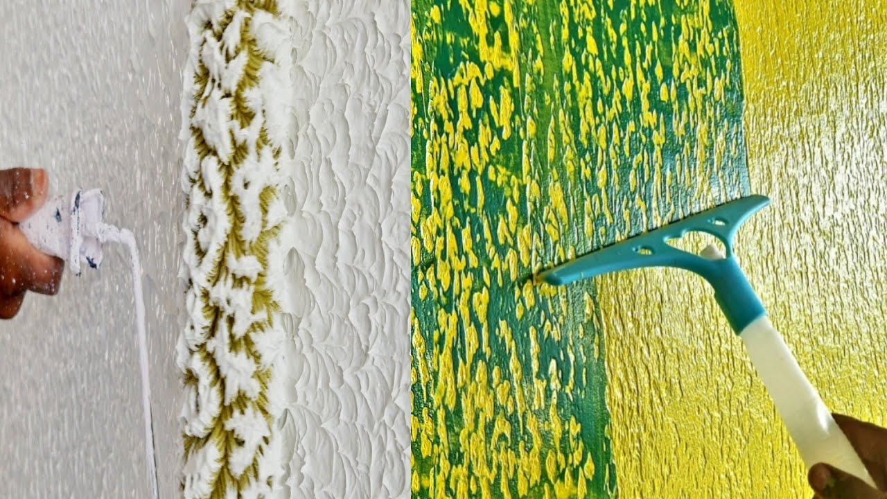 INDIGO PAINTS EMULSION // CLEANING WIPER FOR WALL PAINTING // TEXTURE ...