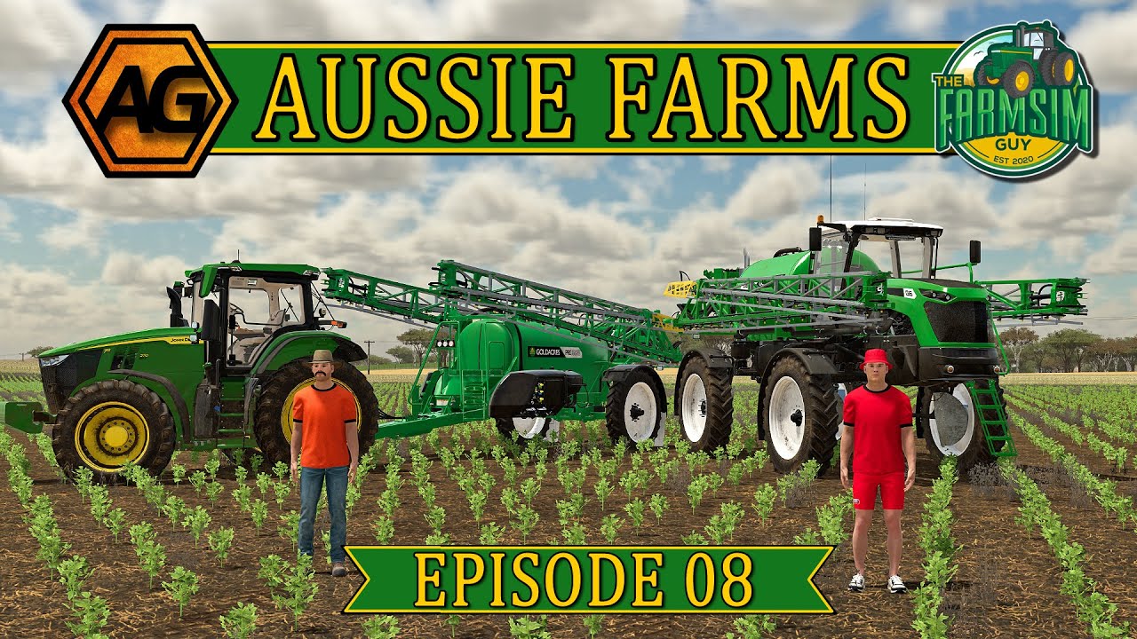 Spraying Acres with Goldacres and @TheFarmSimGuy Aussie Farms Episode 8 ...