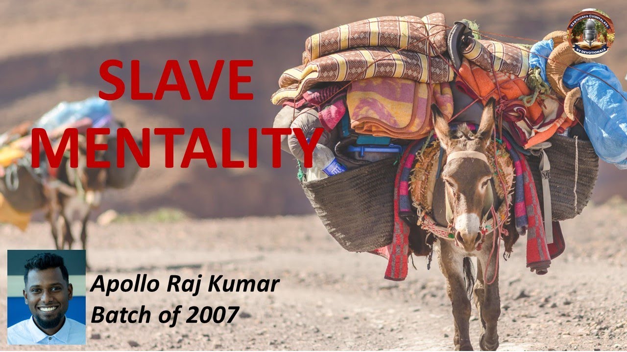 Slave Mentality – Apollo Raj Kumar (Batch of 2007) | September 7th, 2022 - YouTube