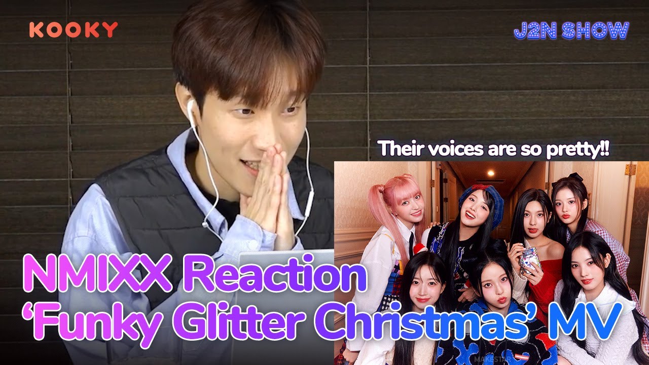 NMIXX 'Funky Glitter Christmas' MV Reaction | Korean Dancer J2N Live Show - YouTube