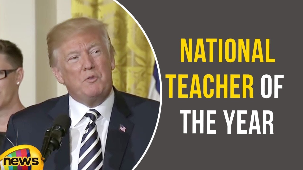 President Donald Trump Delivers Remarks at the National Teacher of the ...