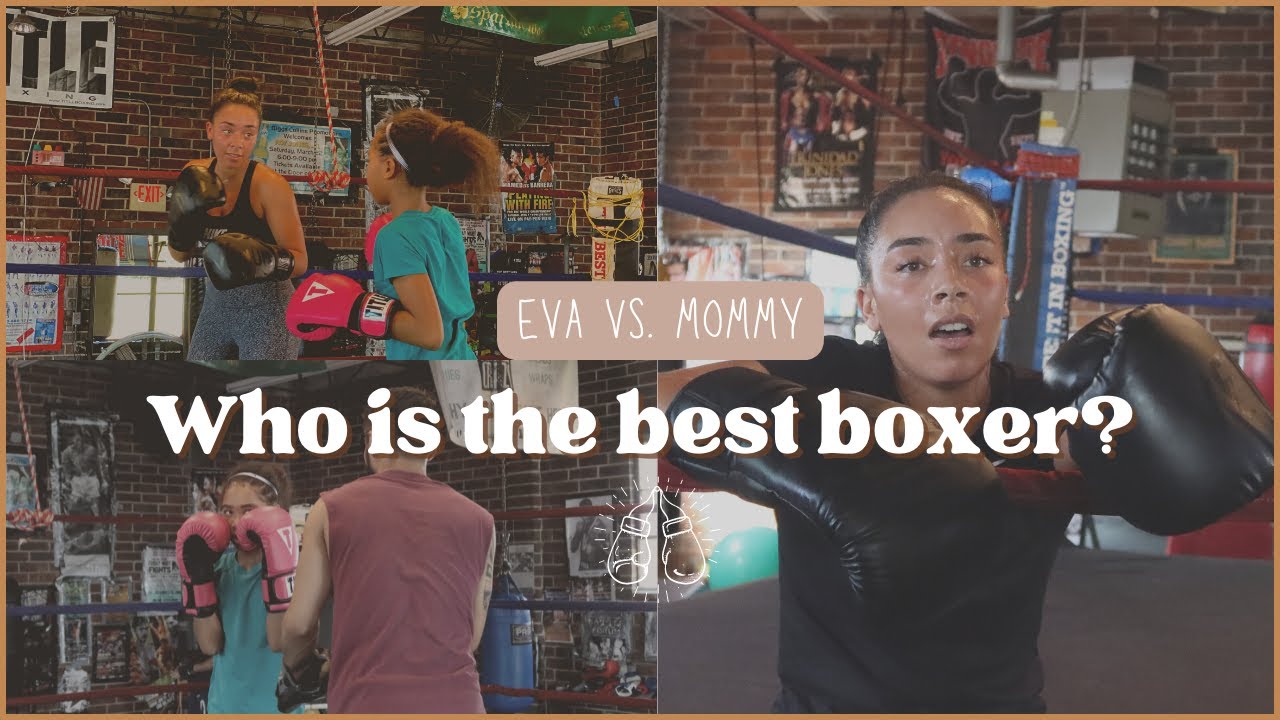 A DAY OF BOXING TRAINING WITH MY DAUGHTER | Teaching Eva to listen ...