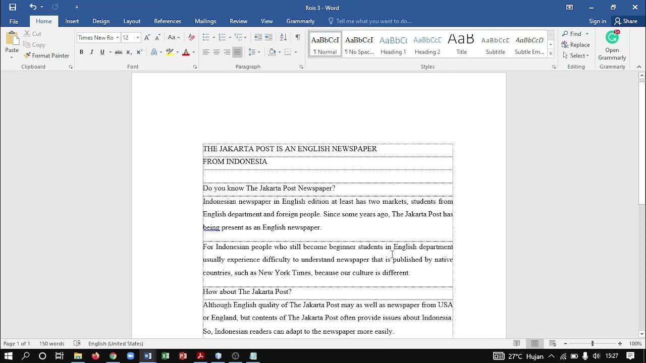 3a Word: Indent - YouTube