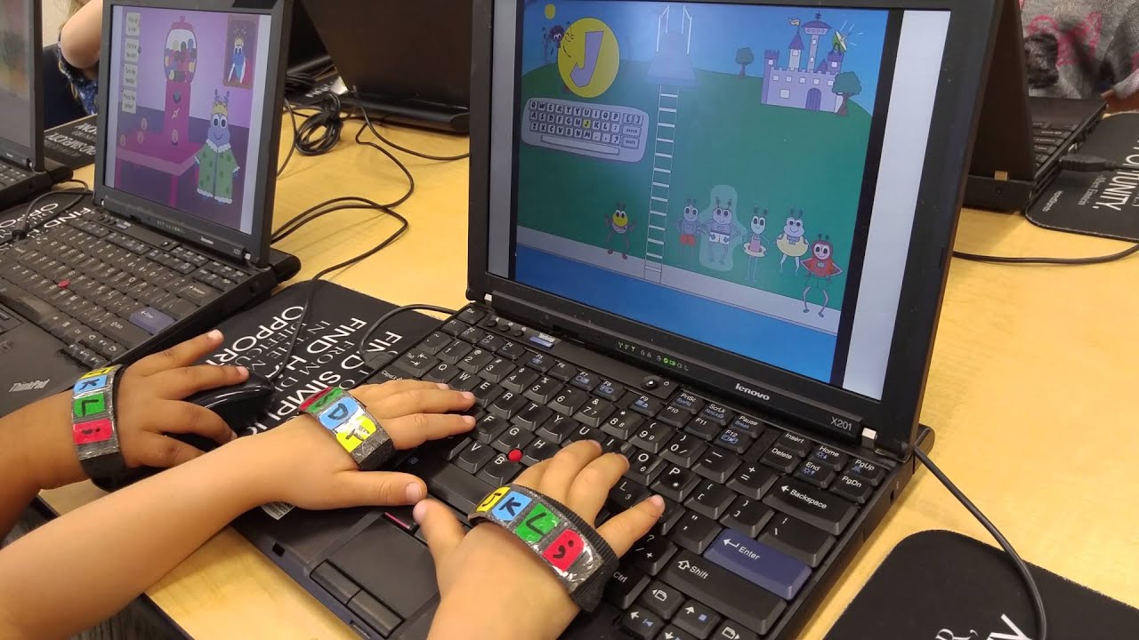 Kid typing demo - YouTube