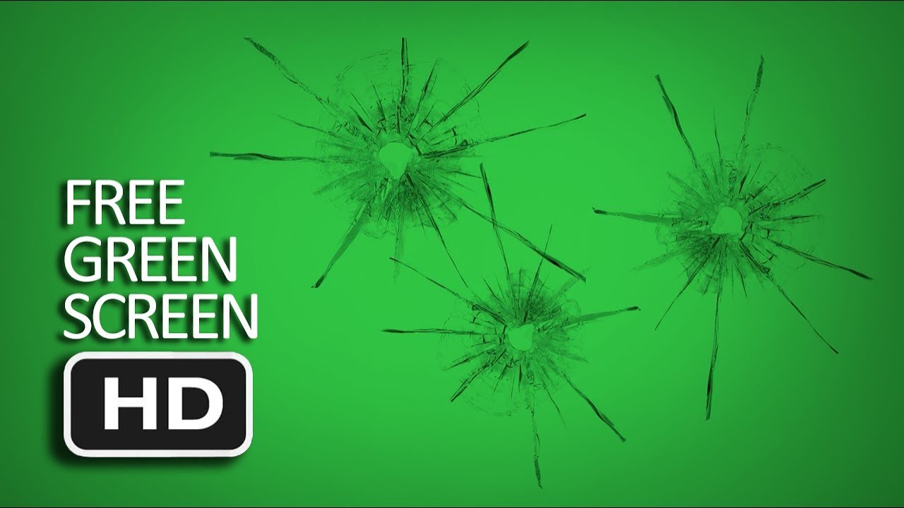Free Green Screen - Bullet Hit Glass - YouTube