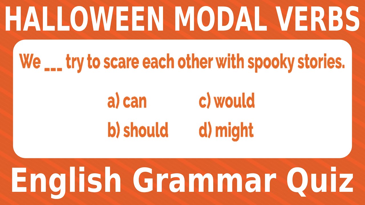 Halloween English Modal Verb Quiz - YouTube