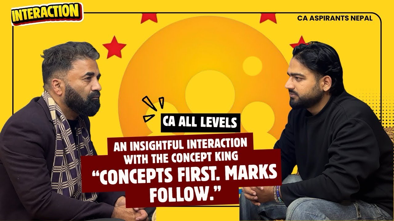 An Insightful Interaction with The Concept King: CA Ranjit kr. Yadav ...