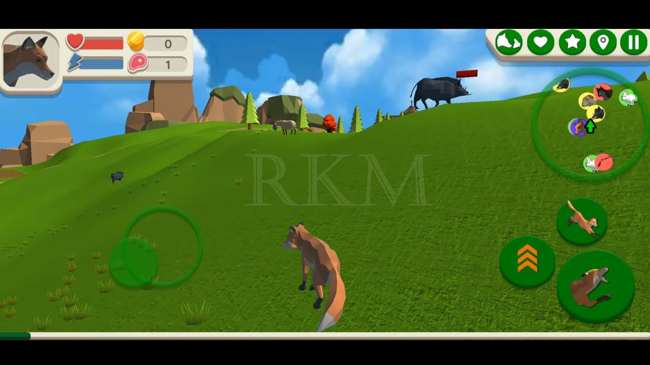 Fox Family - Animals Game | Fox GamePlay | Wild Animals Game | RKM ...