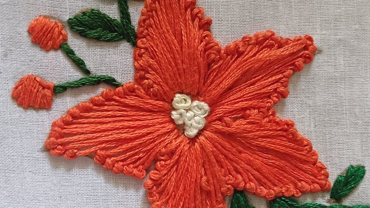 simple embroidery design for beginners - YouTube