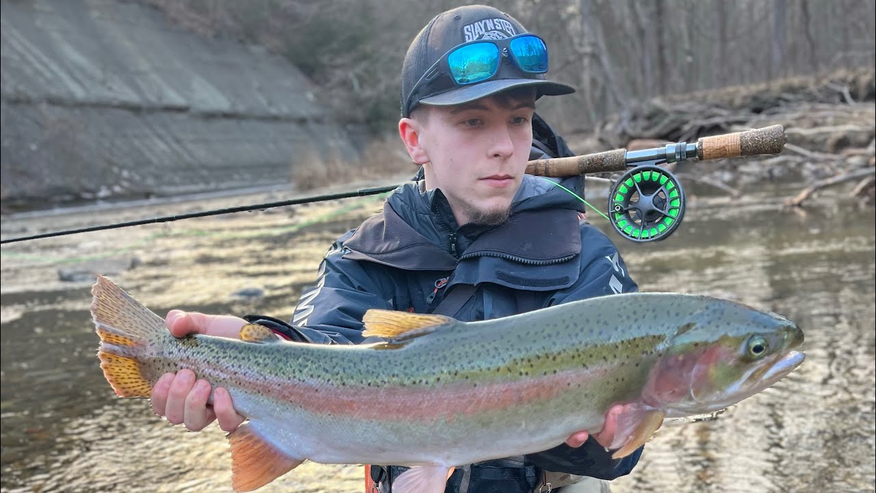 Ashtabula Ohio Steelhead Fishing! #steelhead #flyfishing - YouTube