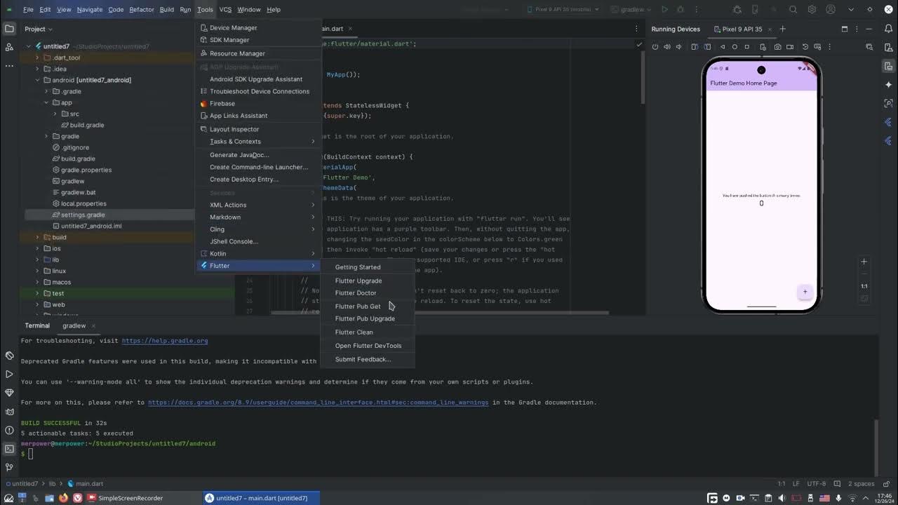 Flutter - How to solve: source value 8 is obsolete - YouTube