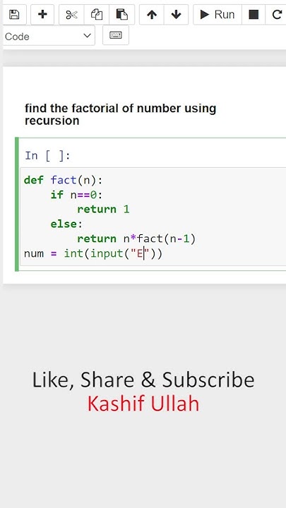 Find Th Factorial Of Number Using Recursion Python Learnprogramming Programiz