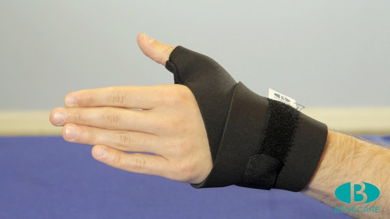Benecare NeoWrap Wrist Thumb Wrap - YouTube