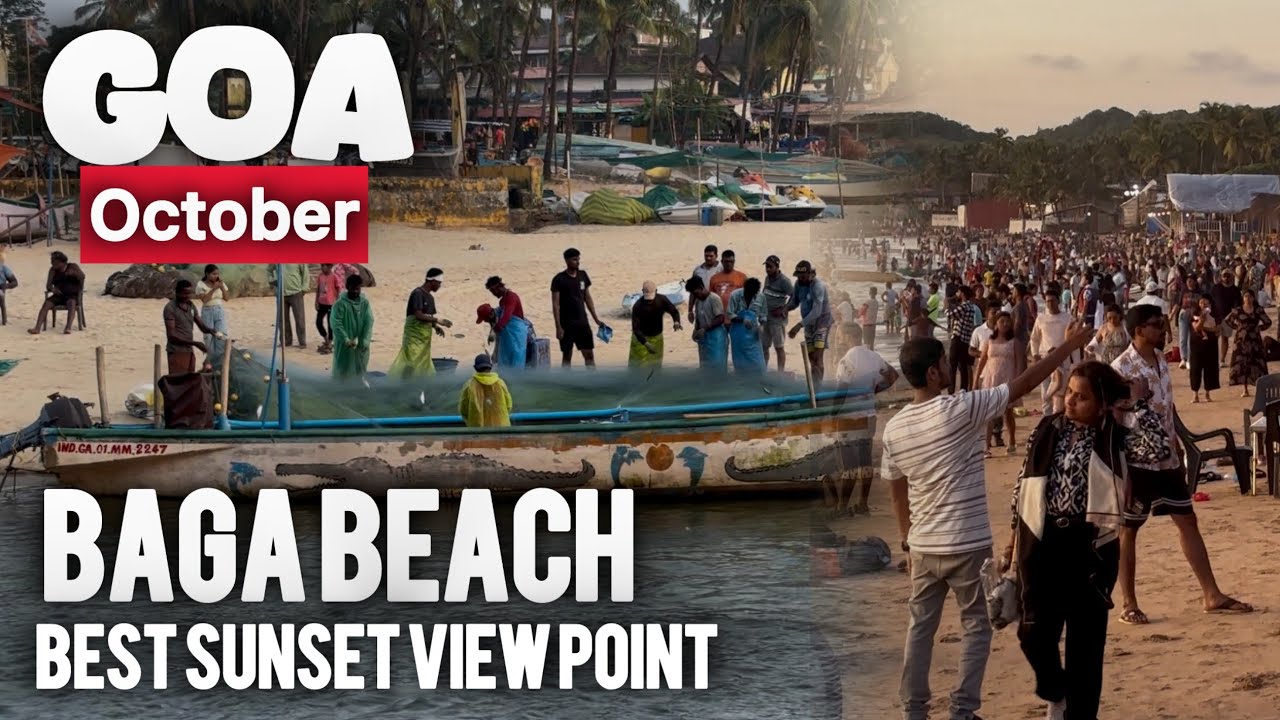 Baga beach Goa | Sunset View point Goa at baga beach ⛱️ #bagabeach #goa ...