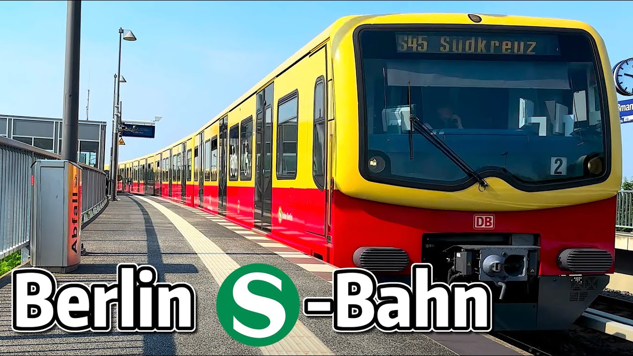 ⁴ᴷ⁶⁰ Class 481 Trains on the Berlin S-Bahn - YouTube
