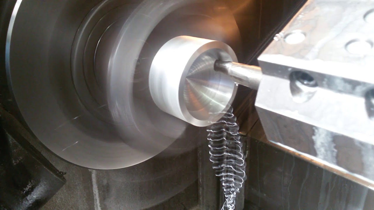 CNC turning inner sphere - YouTube