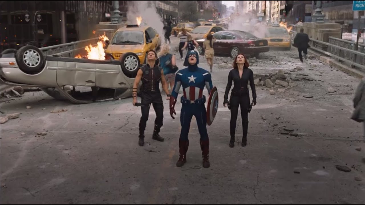 Avengers vs Chitauri Army New York Fighting Seen (Part 1) HD Movie ...