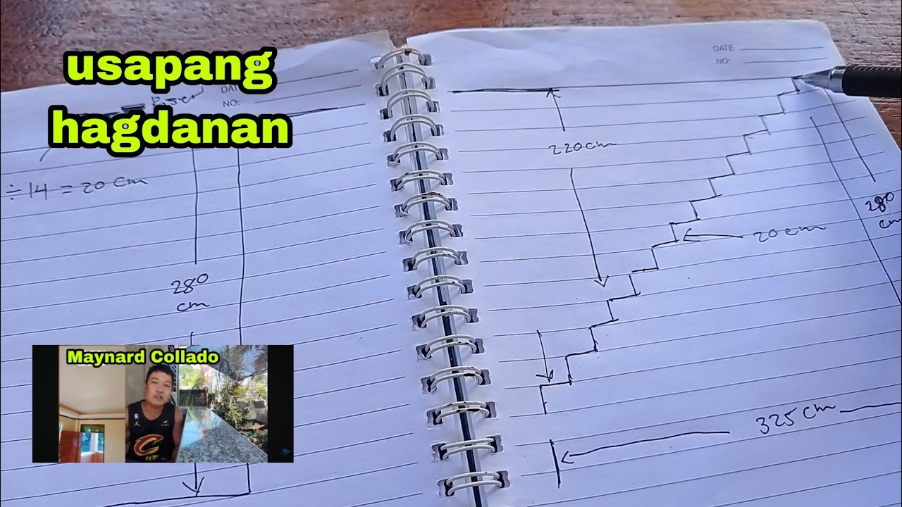 Paano mag compute ng step sa gagawing hagdanan - YouTube