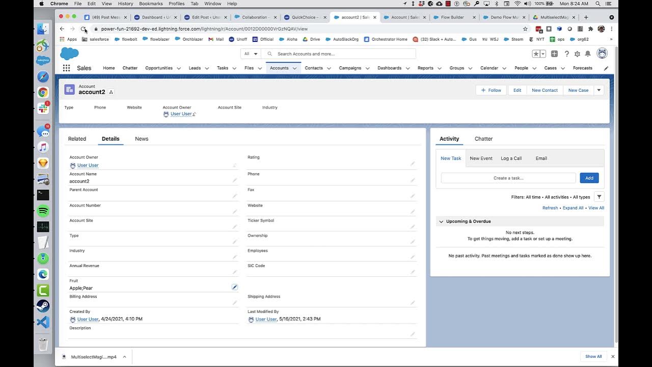 Command multiselect picklist fields with Salesforce Flow - YouTube