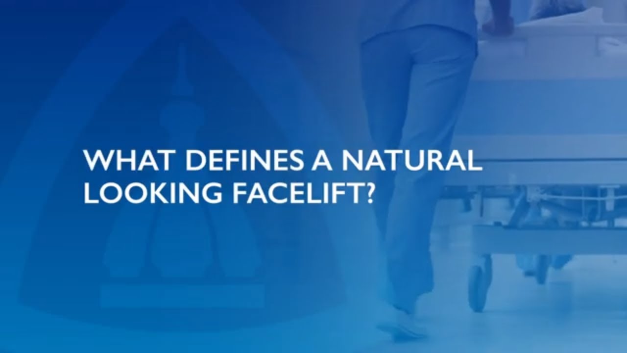 Achieving a Natural Looking Facelift - YouTube