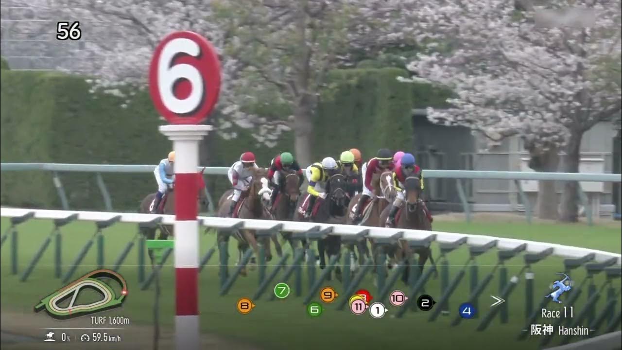 2024 04 06 阪神11R 阪神牝馬ステークス(G2) マスクトディーヴァ(J.モレイラ) - YouTube