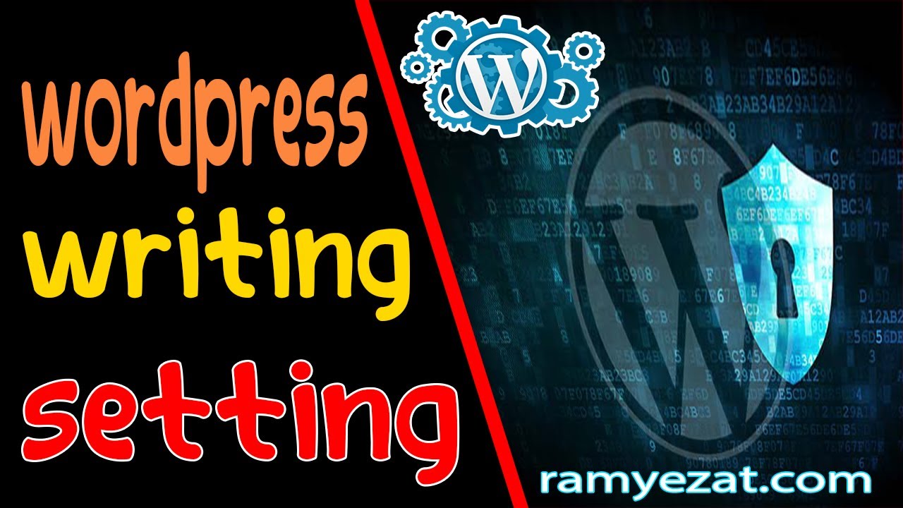 الدرس السابع : اعدادات الكتابة wordpress writing setting - YouTube