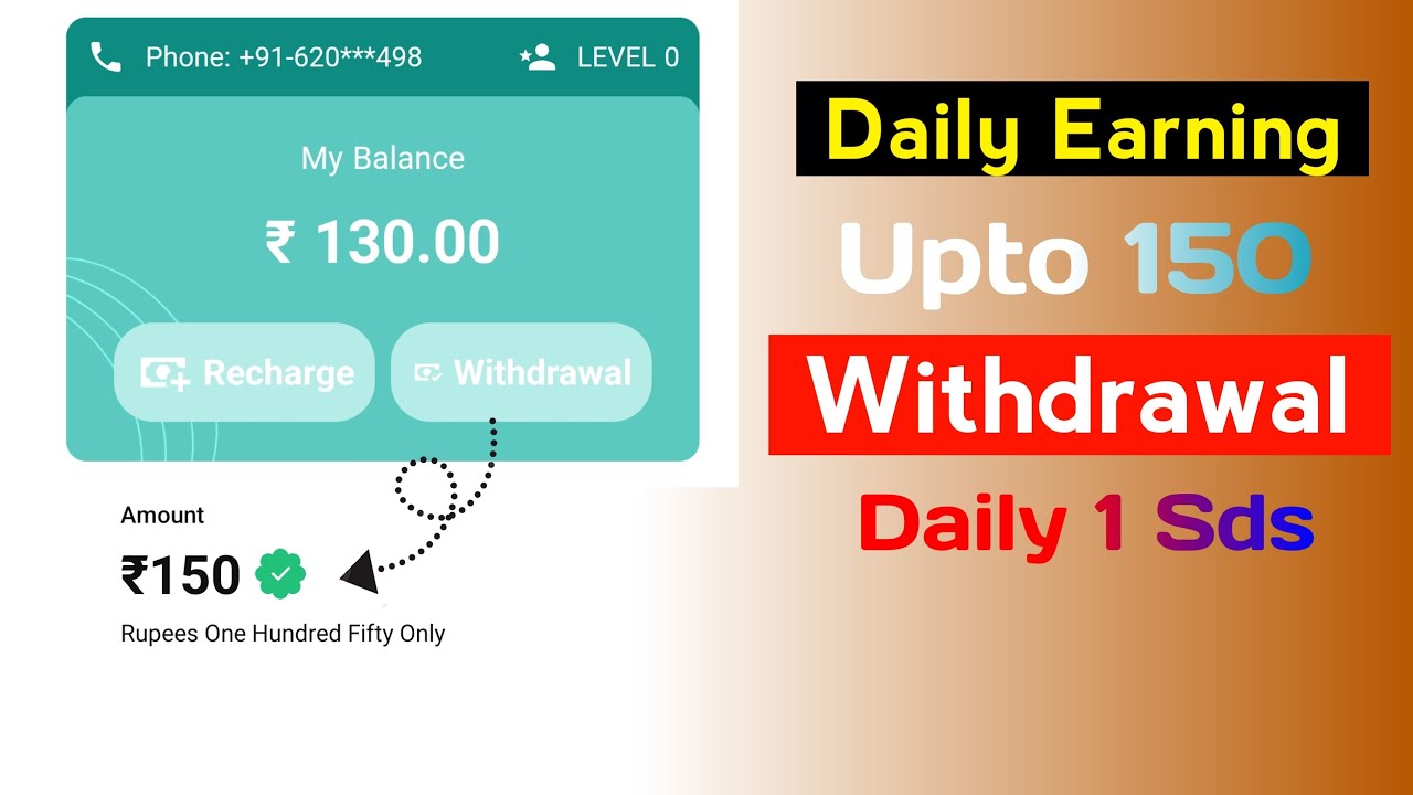 Daily Earn Upto 100 to 200 Withdrawal Daily - Daily Withdrawal Earning ...