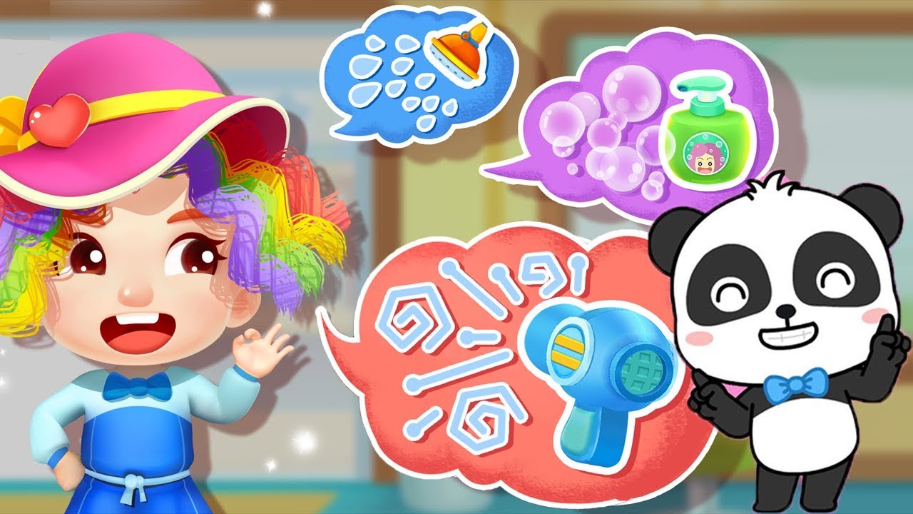 Baby Panda's Hair Salon | Makeover,Beauty Salon,Makeup | BabyBus Game ...