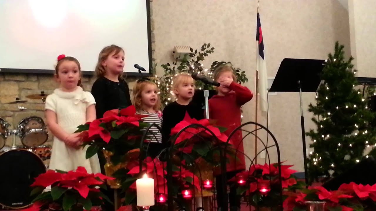 UCC Preschool choir sings Christmas song - YouTube