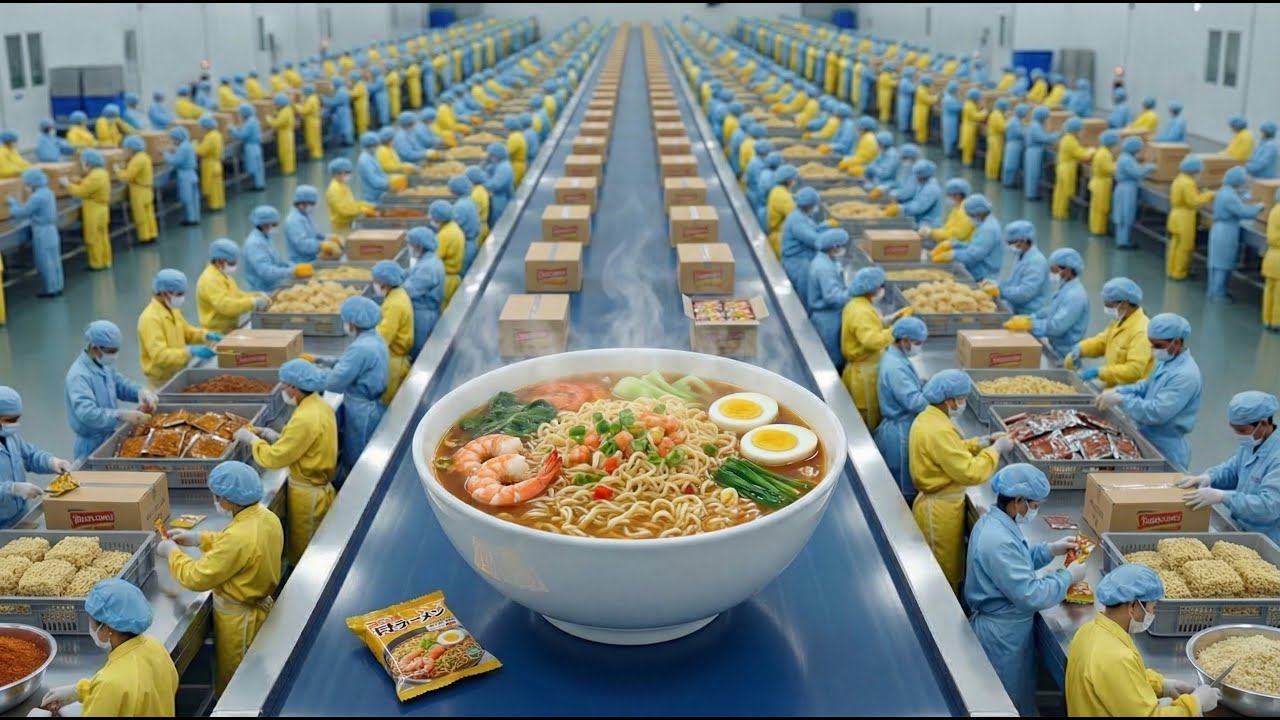 Inside the Instant Noodle Factory: From Wheat Flour to Instant Ramen ...