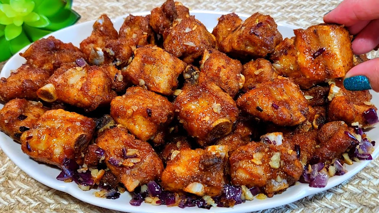 Perfect Fried Pork Ribs!! SOOO Delicious! 🔥😋 No boiling needed! 2 ...