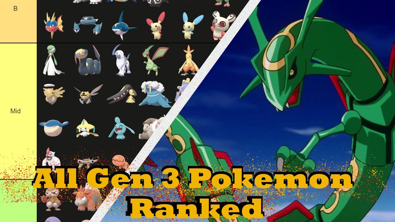 Pokémon Gen 3 Tier List - YouTube