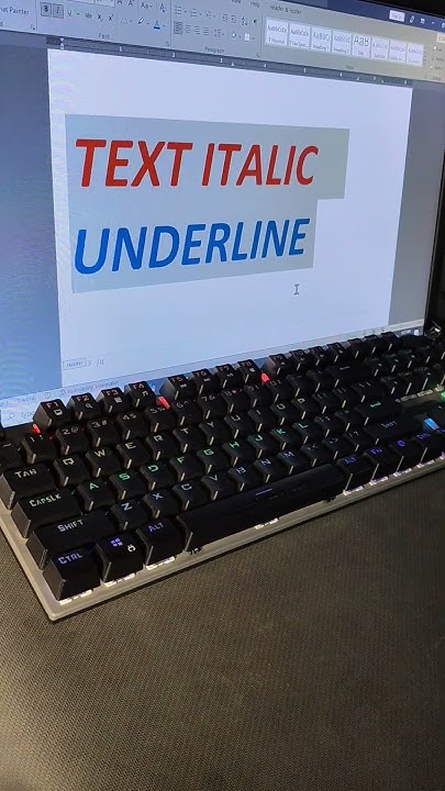 Italíc underline Shortcut Key's #nicl #computerhardware #keyboard #nclcomputer #computerkeyboard ...