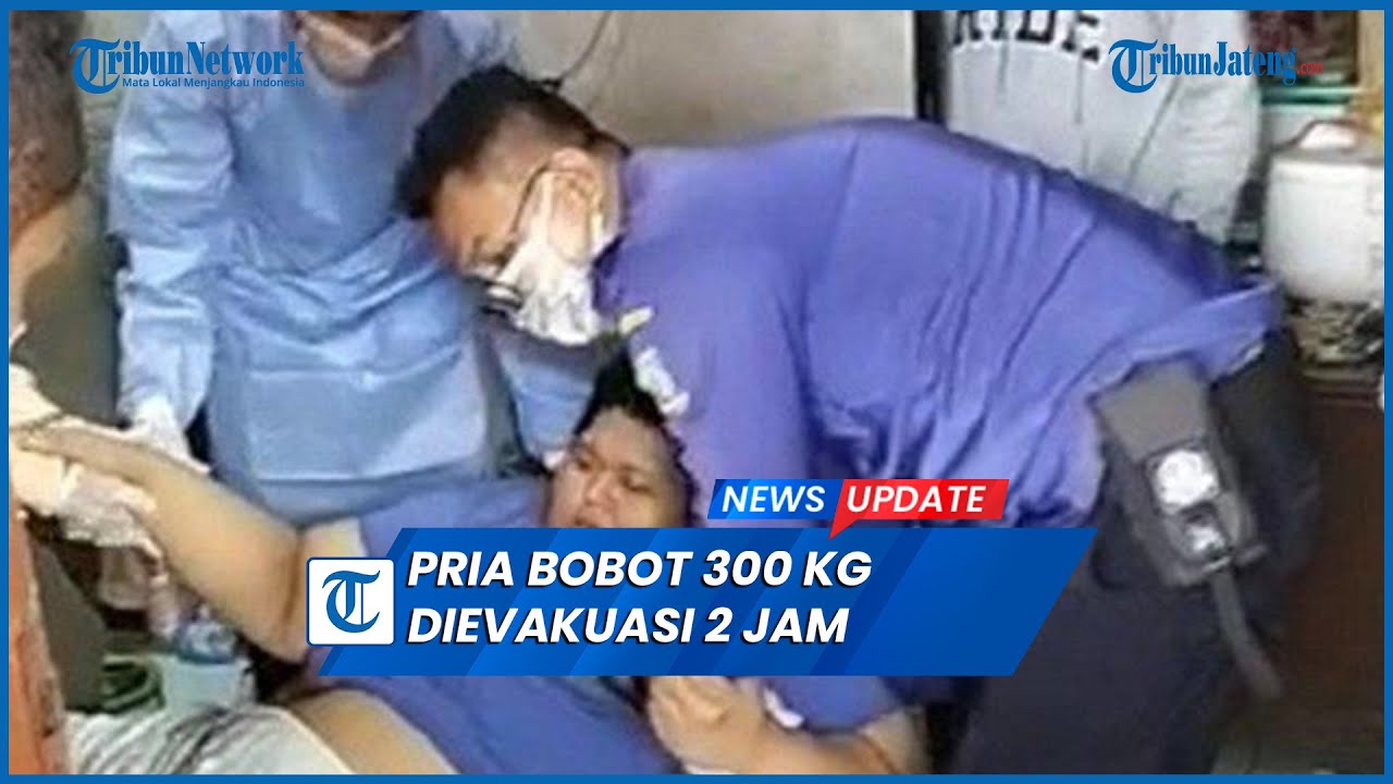 Viral Muhammad Fajri Pria Bobot 300 Kg Dievakuasi 2 Jam Pakai Forklift - YouTube