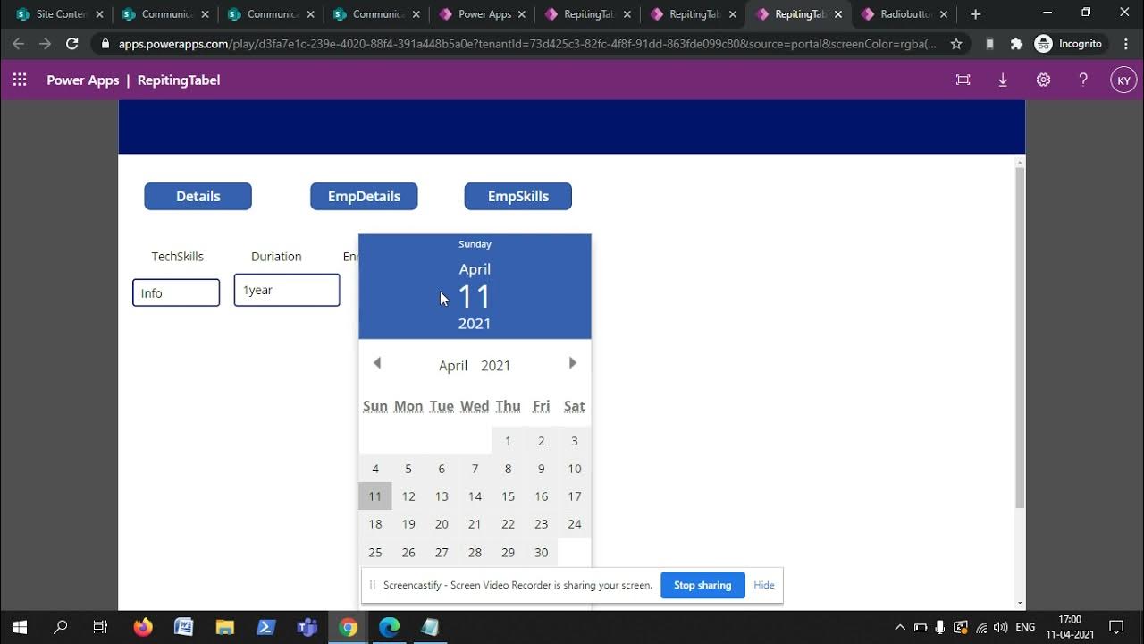 PowerApps using to create multiple repeating tables-Part7 - YouTube