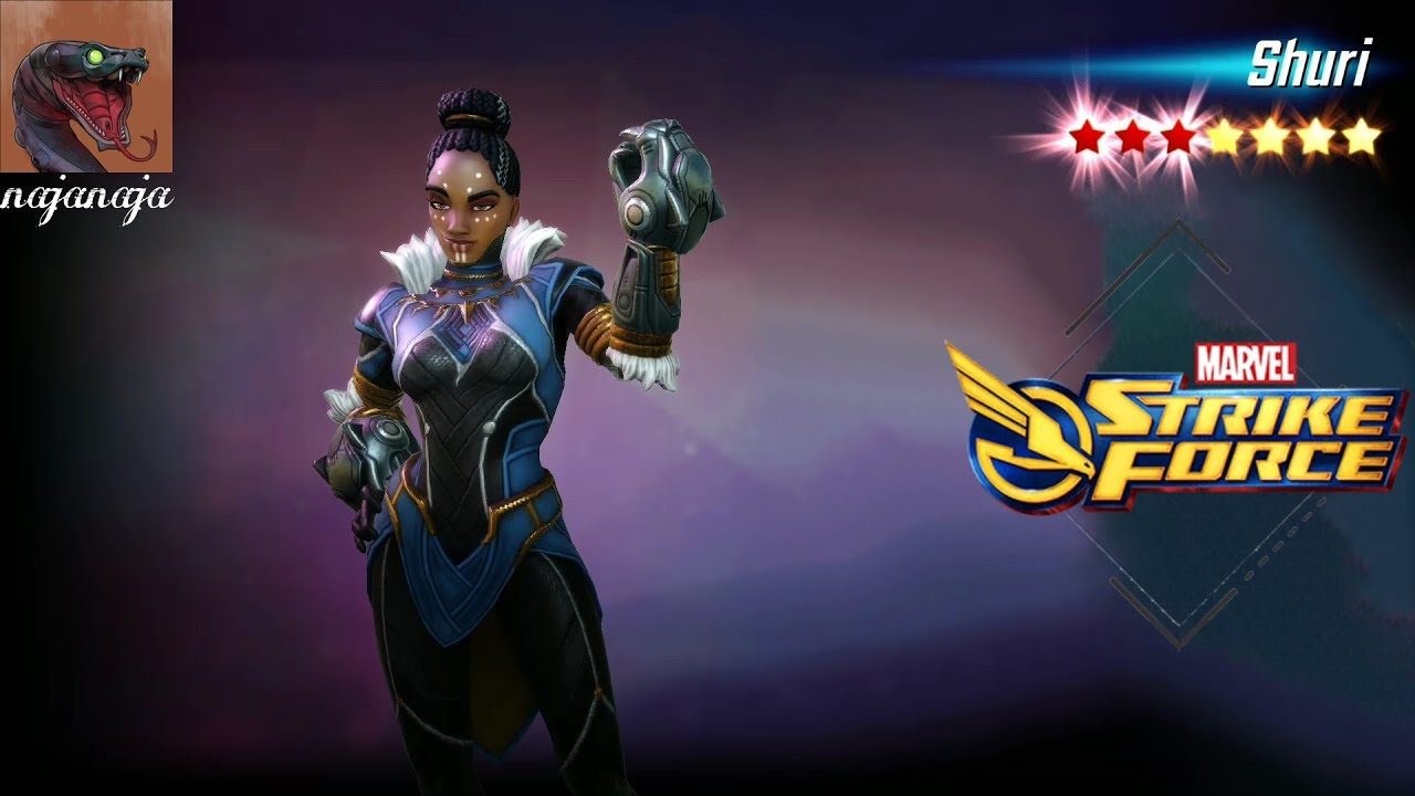 Marvel Strike Force Unlock 7* Shuri - YouTube