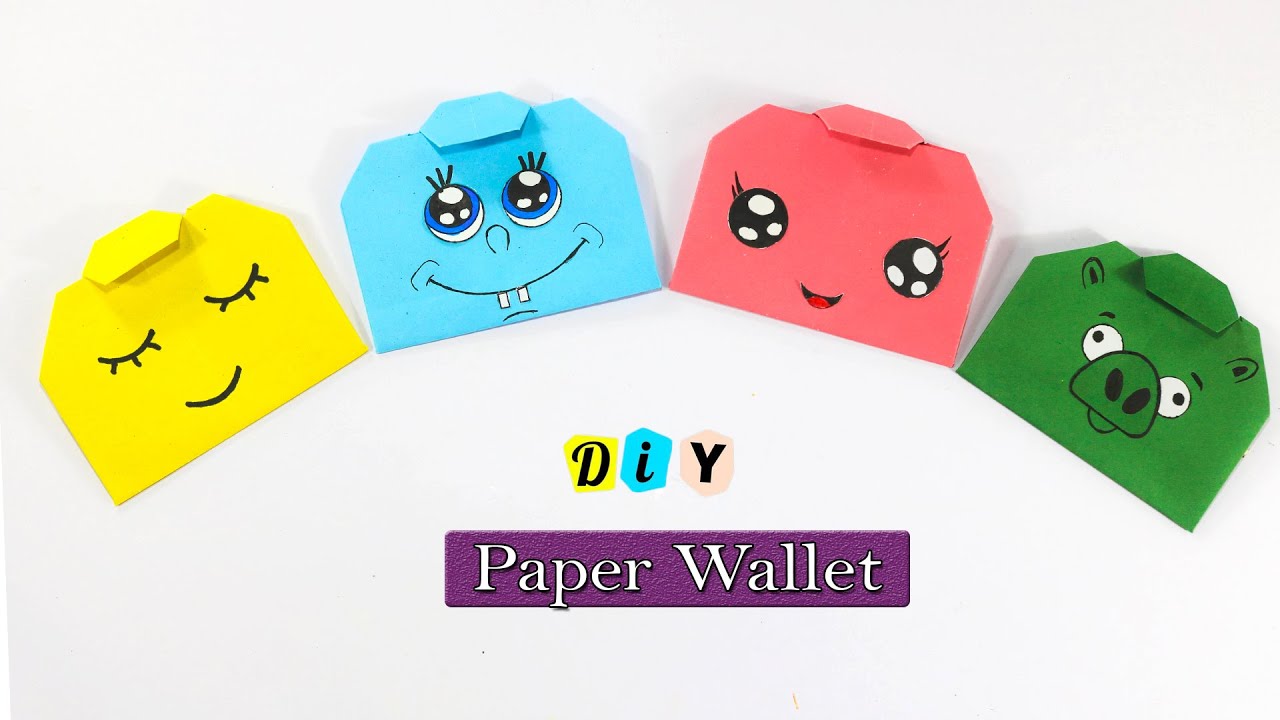 How to make origami wallet - Origami paper wallet - Making wallet at ...