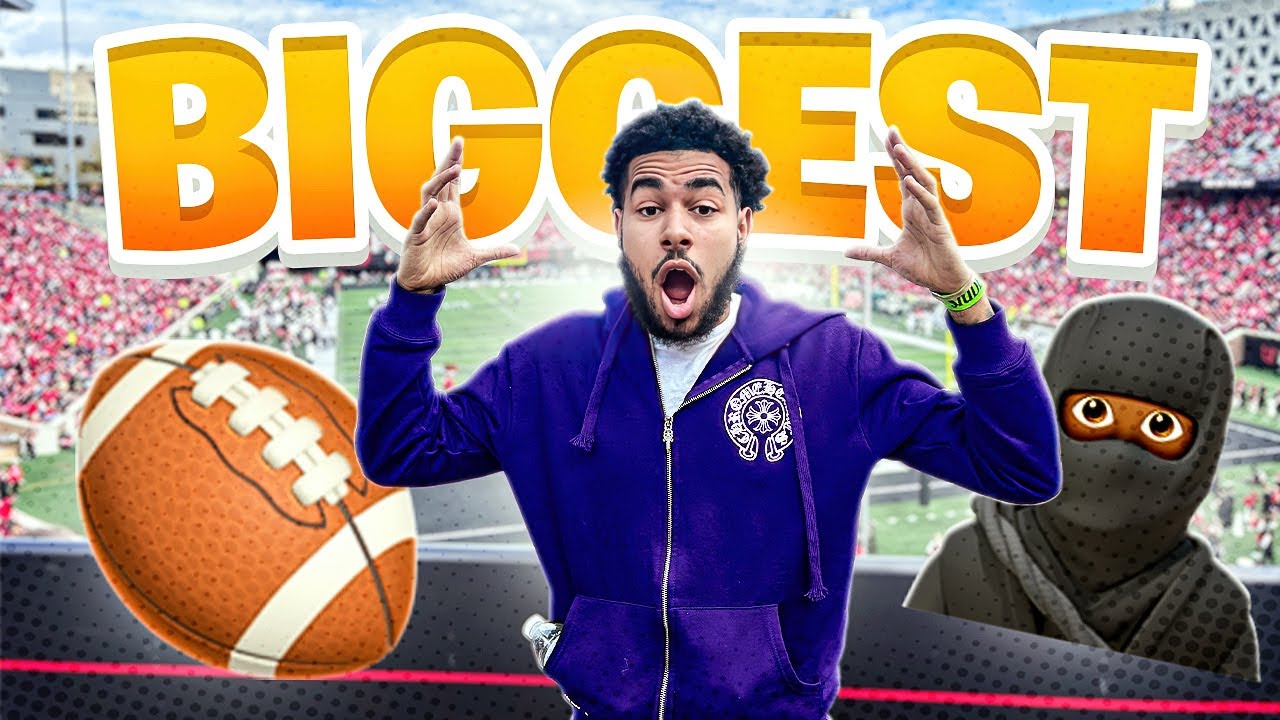 SNEAKING INTO THE BIGGEST FOOTBALL GAME IN THE WORLD - YouTube