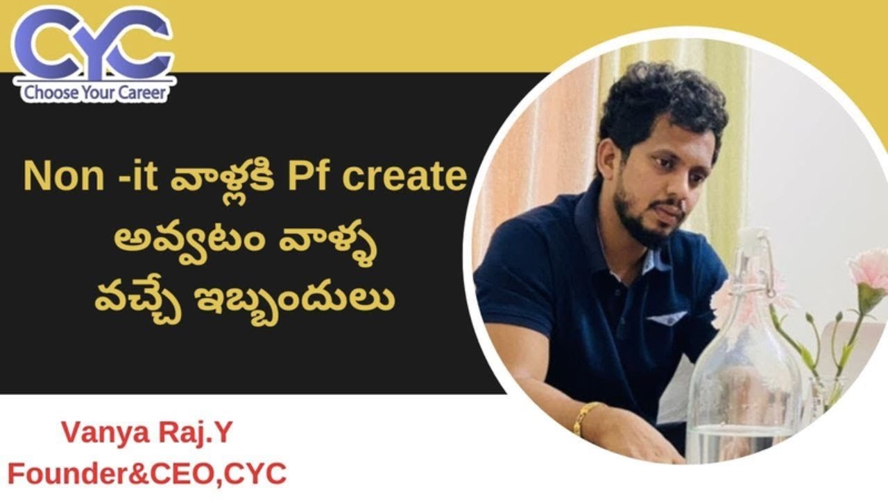 Non -it వాళ్లకి Pf create అవ్వటం|python full stack developer course in ...