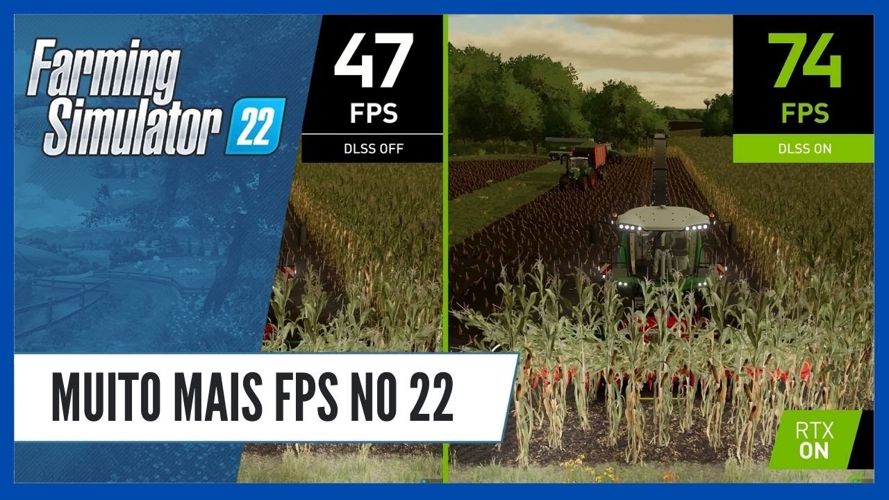 Mais FPS com o Nvidia DLSS e DLAA no Farming Simulator 22 - YouTube
