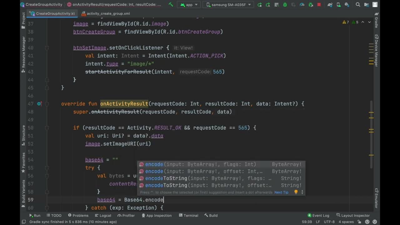 Group chat feature in android Kotlin, Node JS and Mongo DB - YouTube