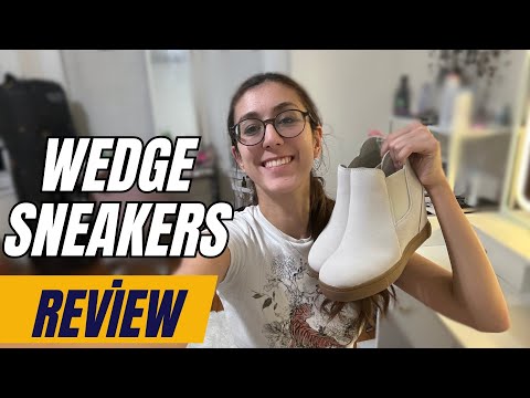 Athlefit Women's Platform Hidden Wedge Sneakers Review 👟 - Fashionable Slip-On Ankle Boots 👢